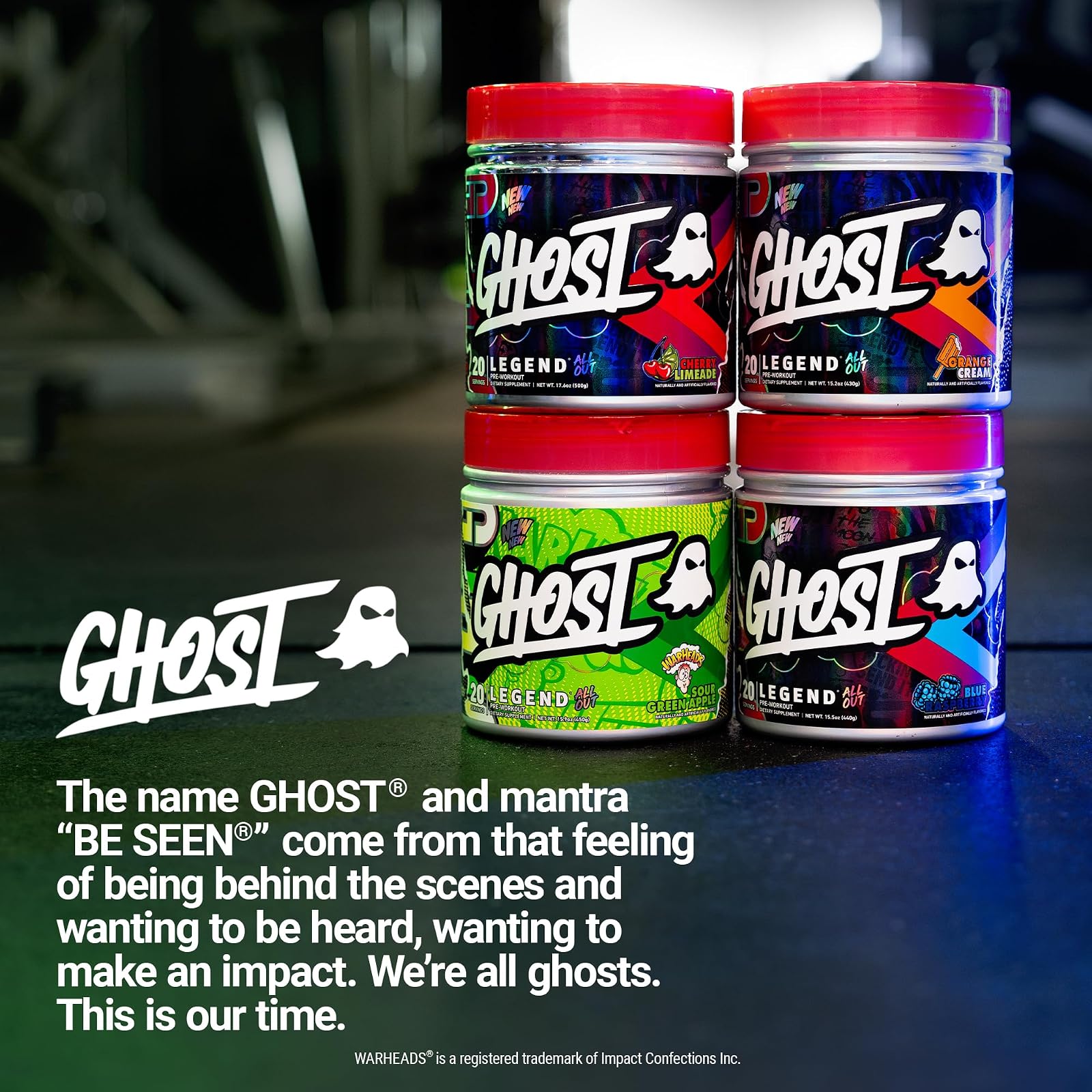 GHOST pre-workout for intense workouts