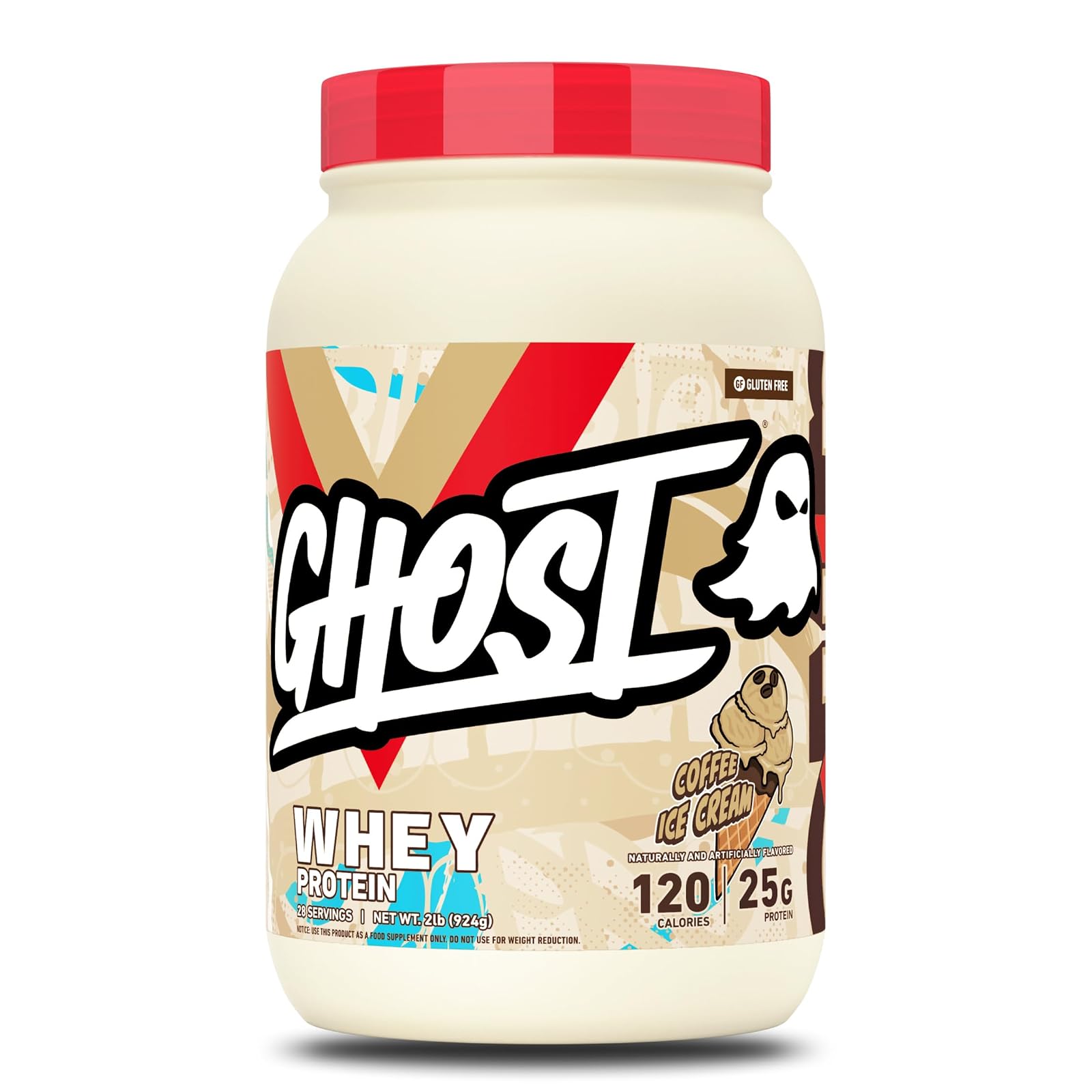 GHOST whey protein coffee flavour