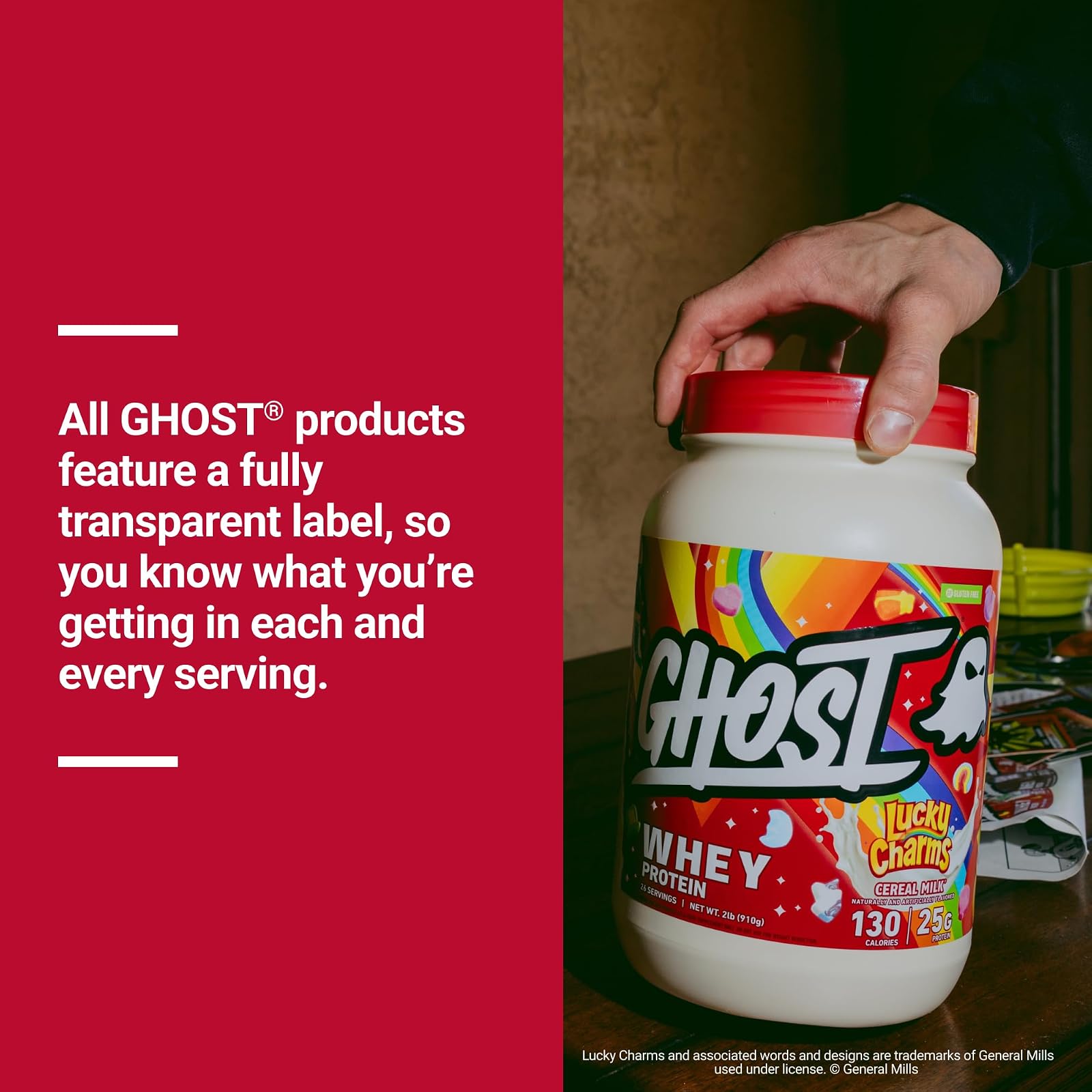 GHOST whey protein for muscle gain