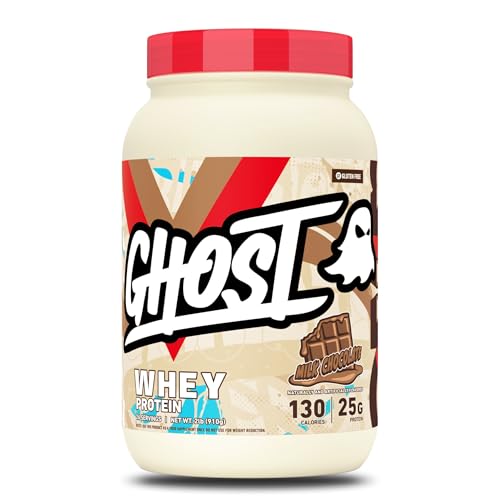 GHOST whey protein milk chocolate flavour