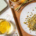 ginger and chamomile tea infusion