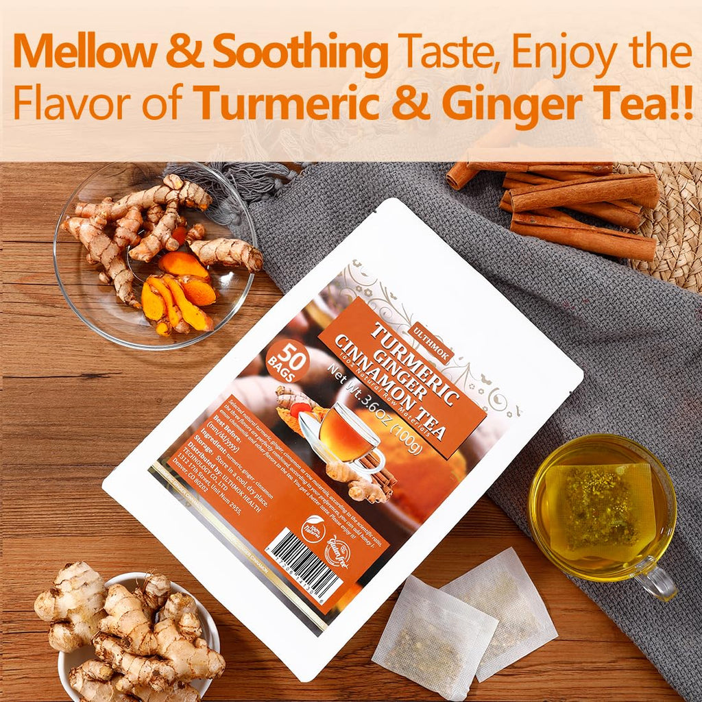 ginger and cinnamon tea bags