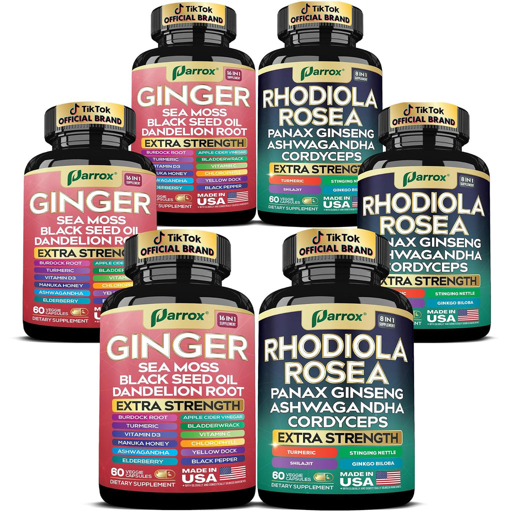 Ginger and Rhodiola Rosea multivitamins