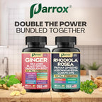 Ginger and Rhodiola Rosea wellness bundle
