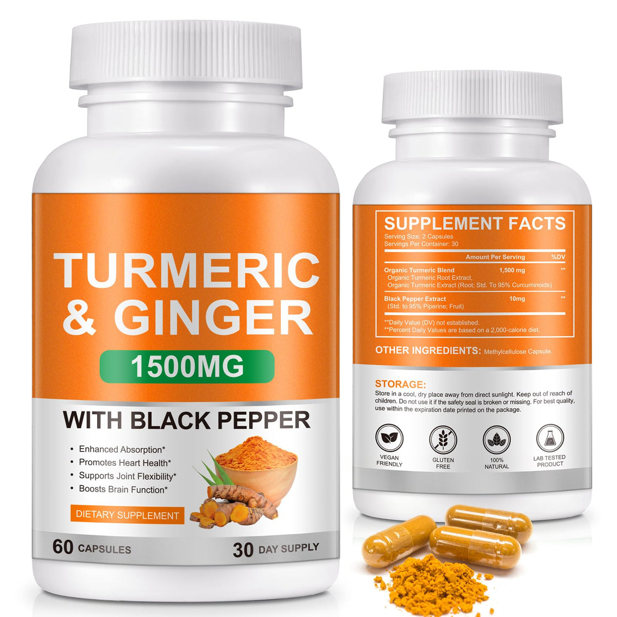 Ginger and turmeric blend for inflammation