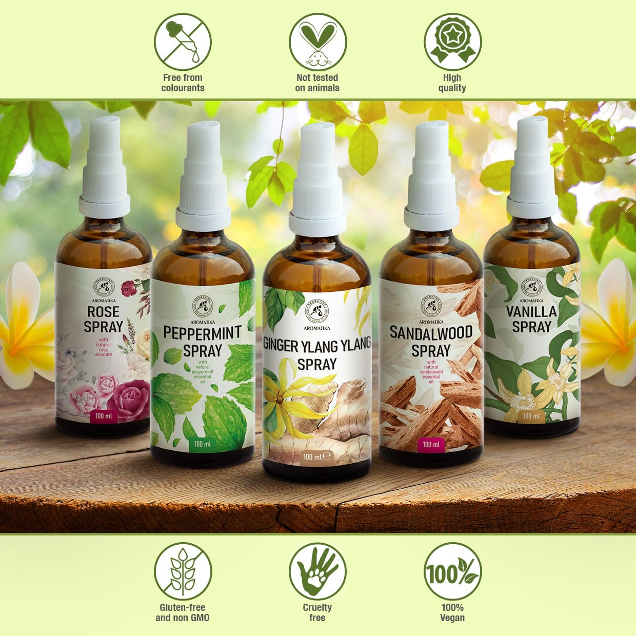 Ginger and ylang-ylang scent blend