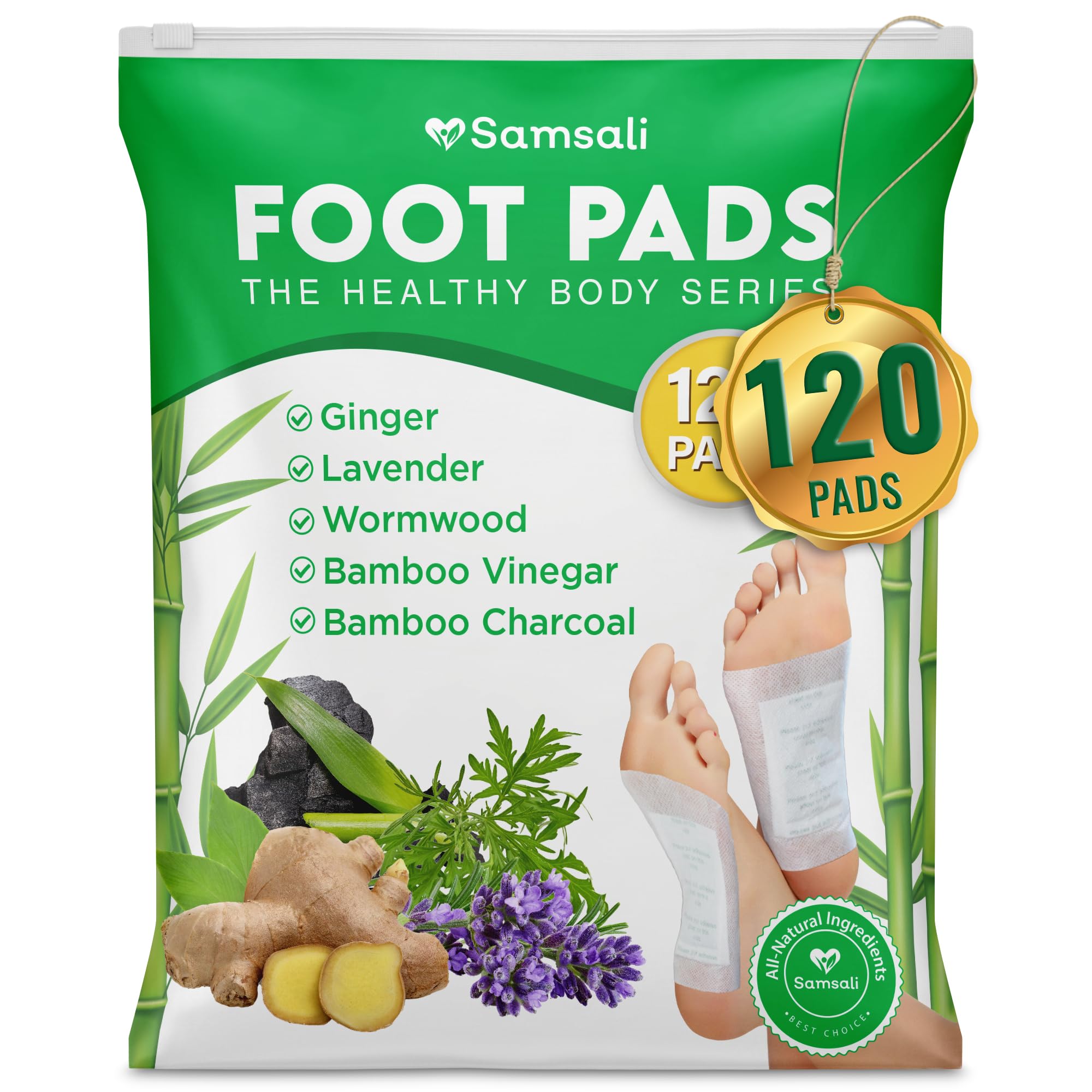 Ginger & Bamboo foot pads for sleep