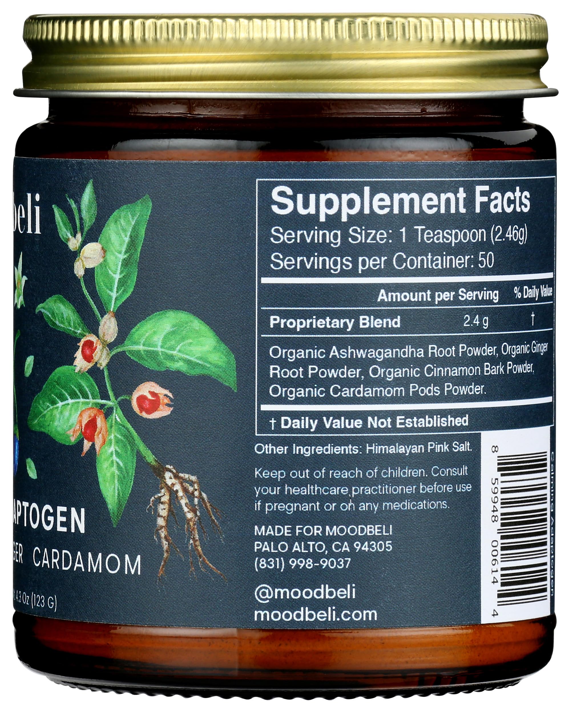 Ginger-based supplement for calming effects