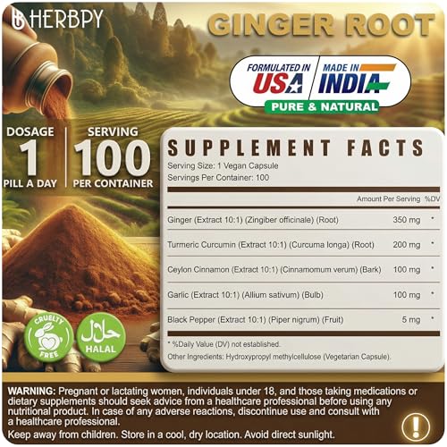 Ginger capsules for active lifestyle support