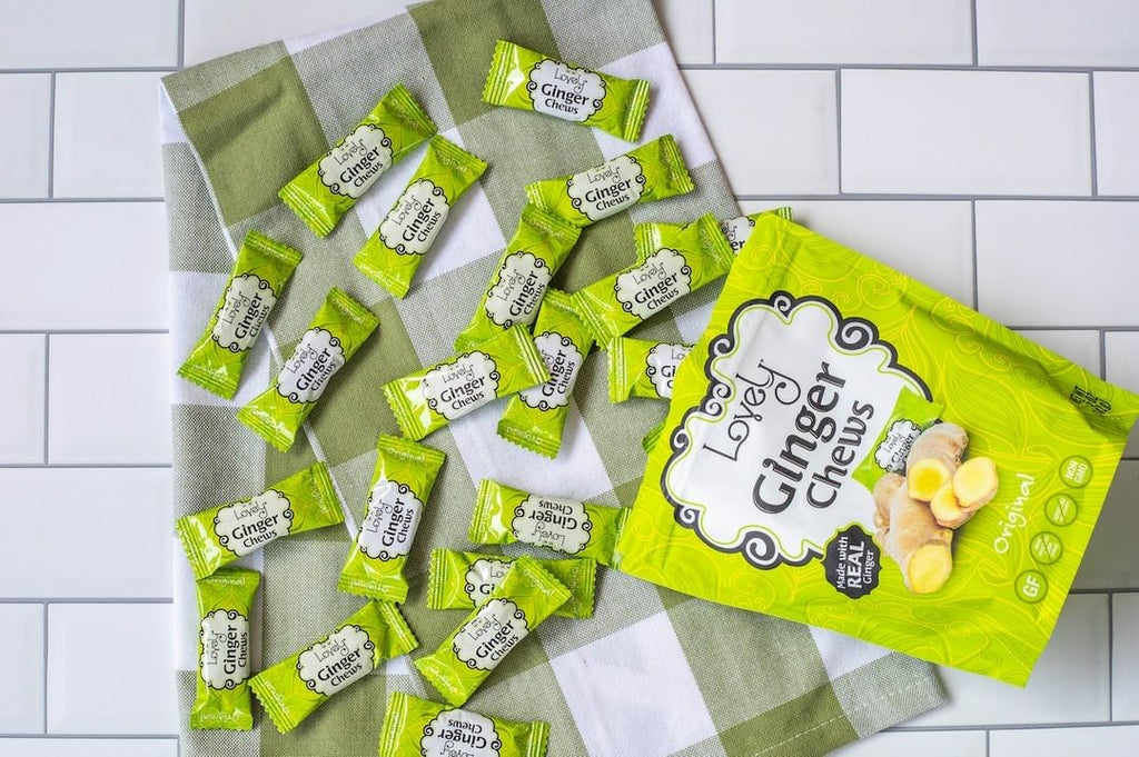 ginger chews for soothing upset stomach