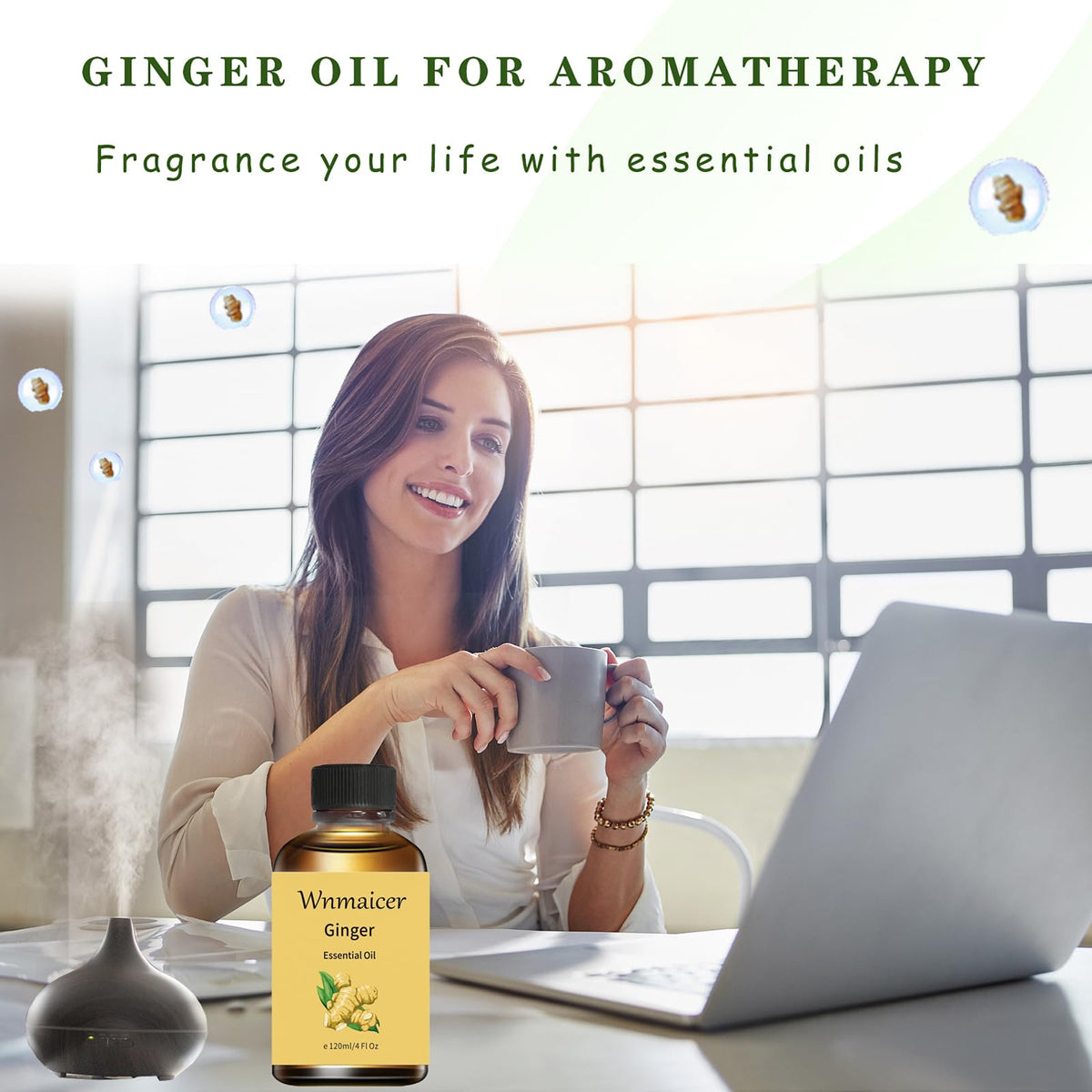 ginger essential oil for soothing scents