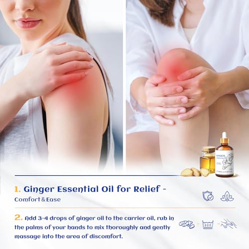 ginger essential oil with dropper