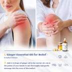 ginger essential oil with dropper