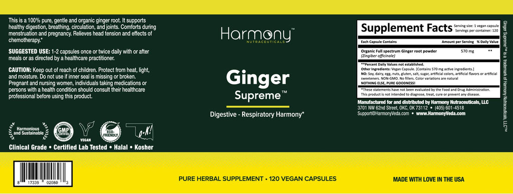 ginger formula for improved circulation