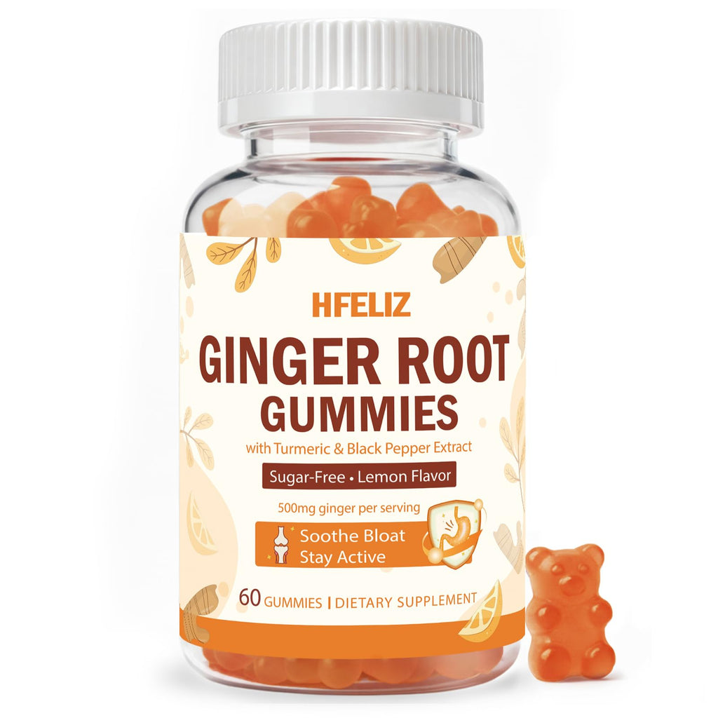 Ginger gummies with turmeric benefits