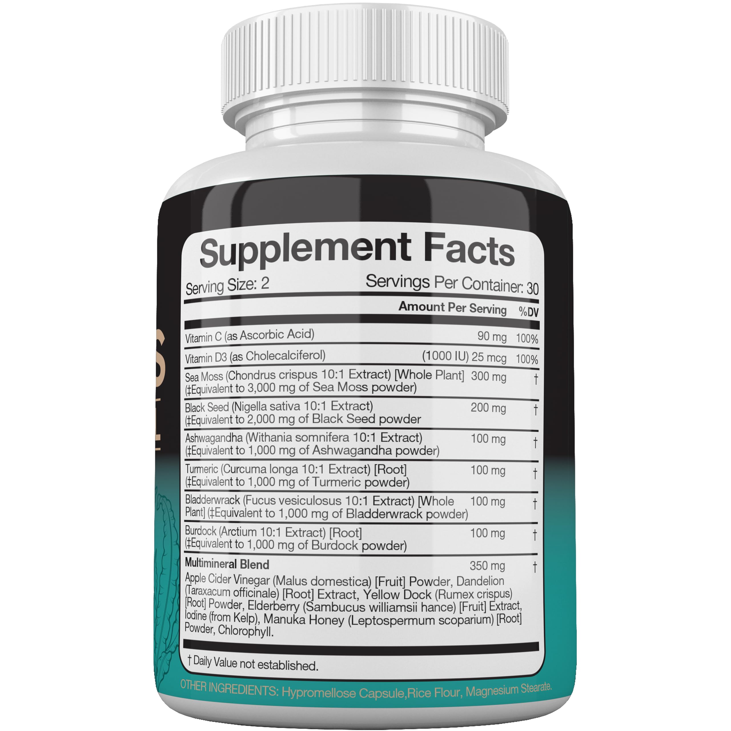 ginger infused vitamin and mineral capsules