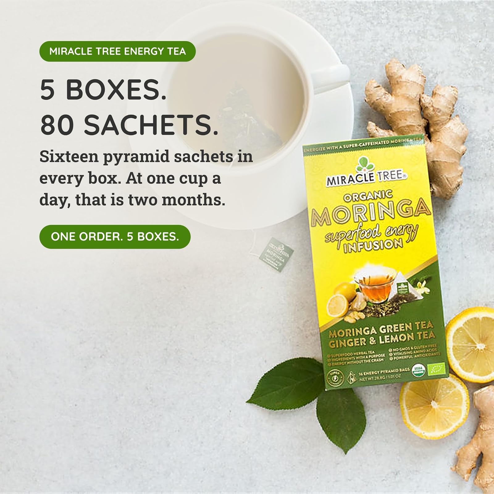 ginger lemon herbal tea blend