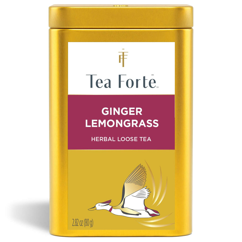 Ginger lemongrass herbal tea canister