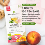 ginger peach herbal tea blend