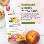 ginger peach herbal tea blend