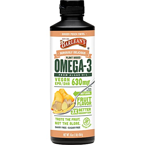 Ginger peach vegan omega-3 oil