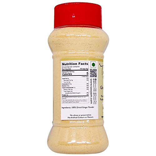 ginger powder in dispenser bottle