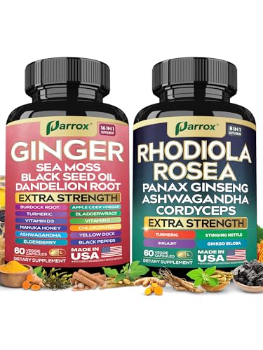 Ginger Rhodiola Rosea herbal duo
