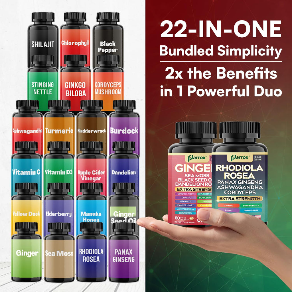 Ginger Rhodiola vitamins for mental clarity