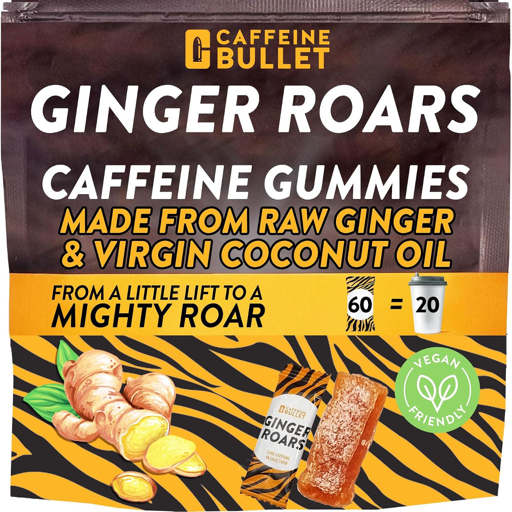 Ginger Roars caffeine gummies for energy