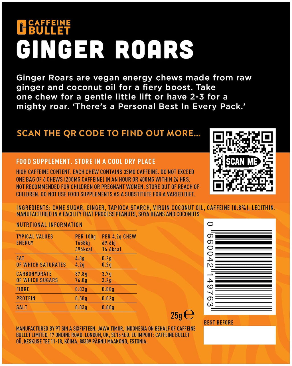 Ginger Roars gummies for pre-workout fuel