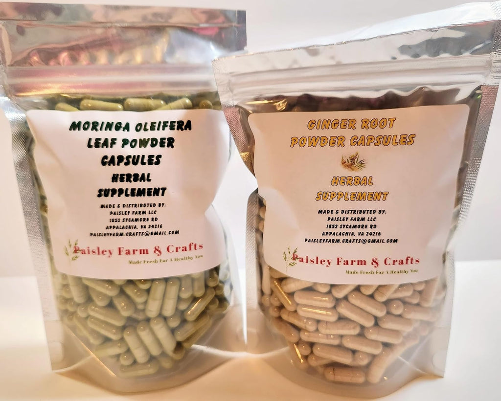Ginger root and moringa capsules benefits