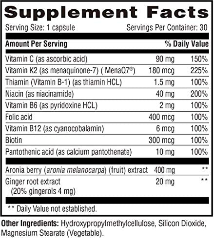 Ginger root benefits in vitamin form