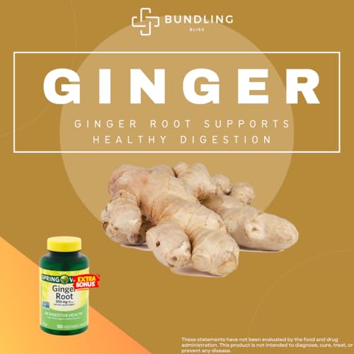 Ginger root capsules for herbal support