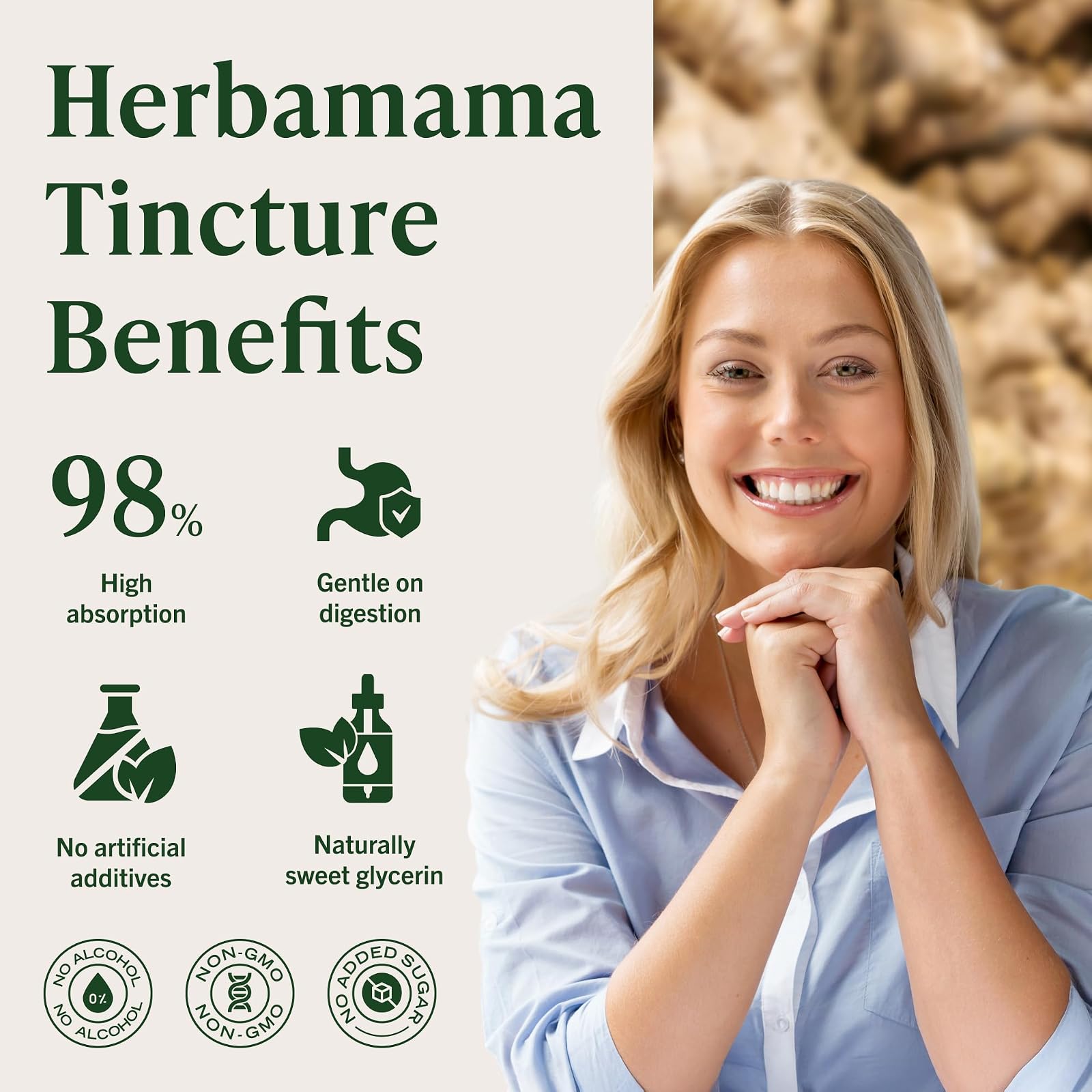 Ginger root extract for energy boost