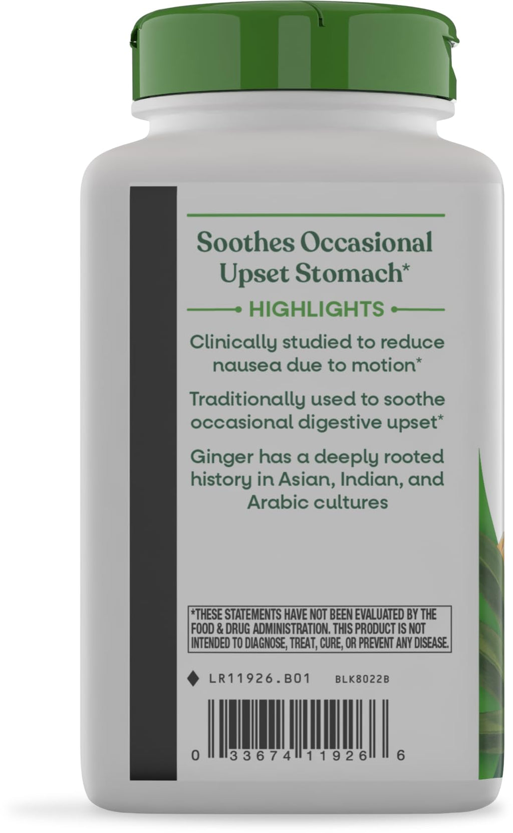 Ginger root for overall well-being