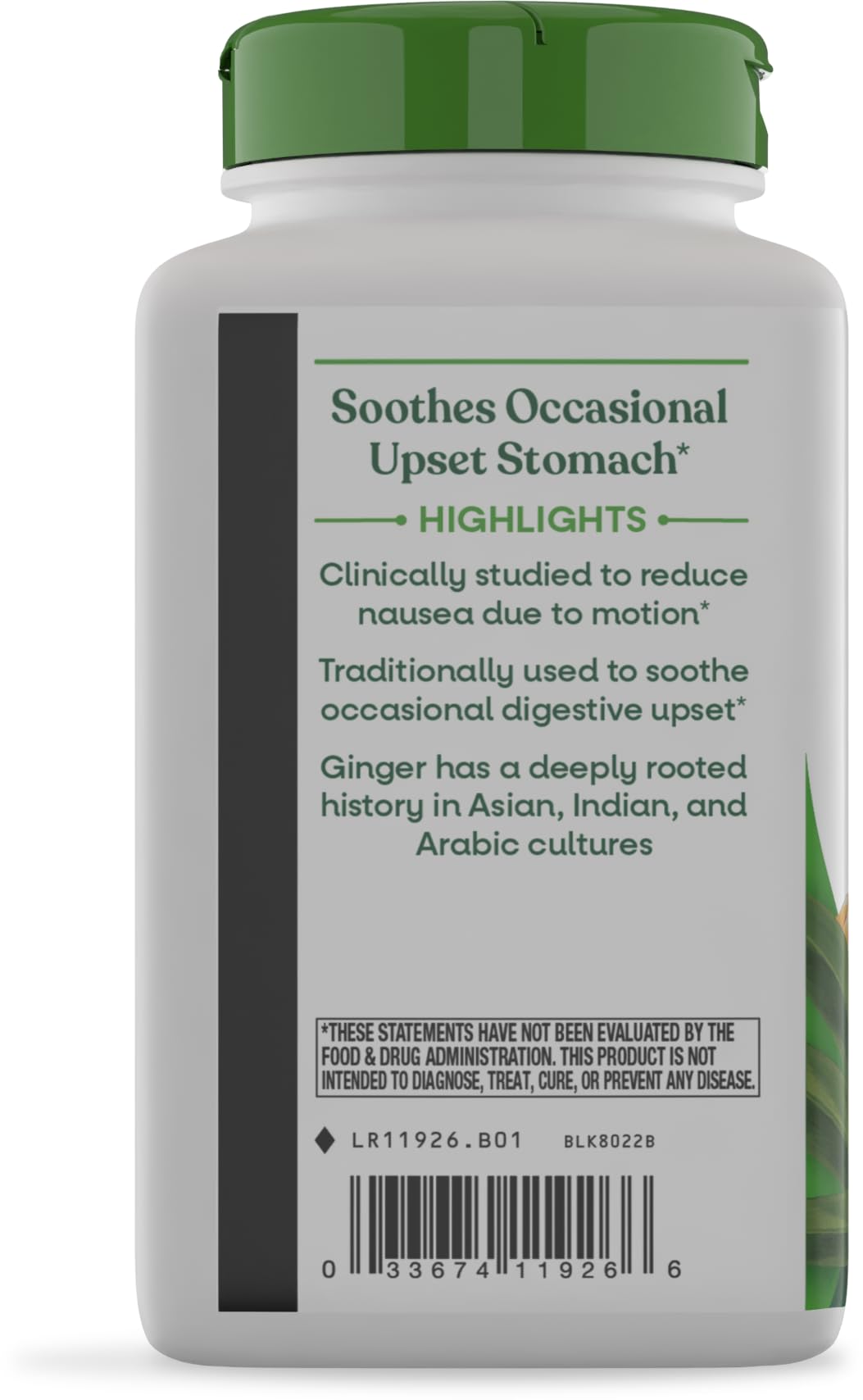 Ginger root for overall well-being