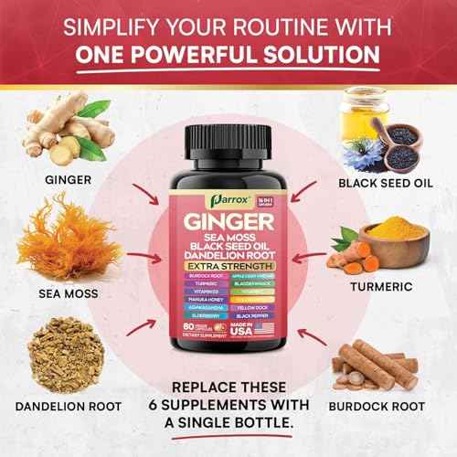 Ginger Sea Moss energy support