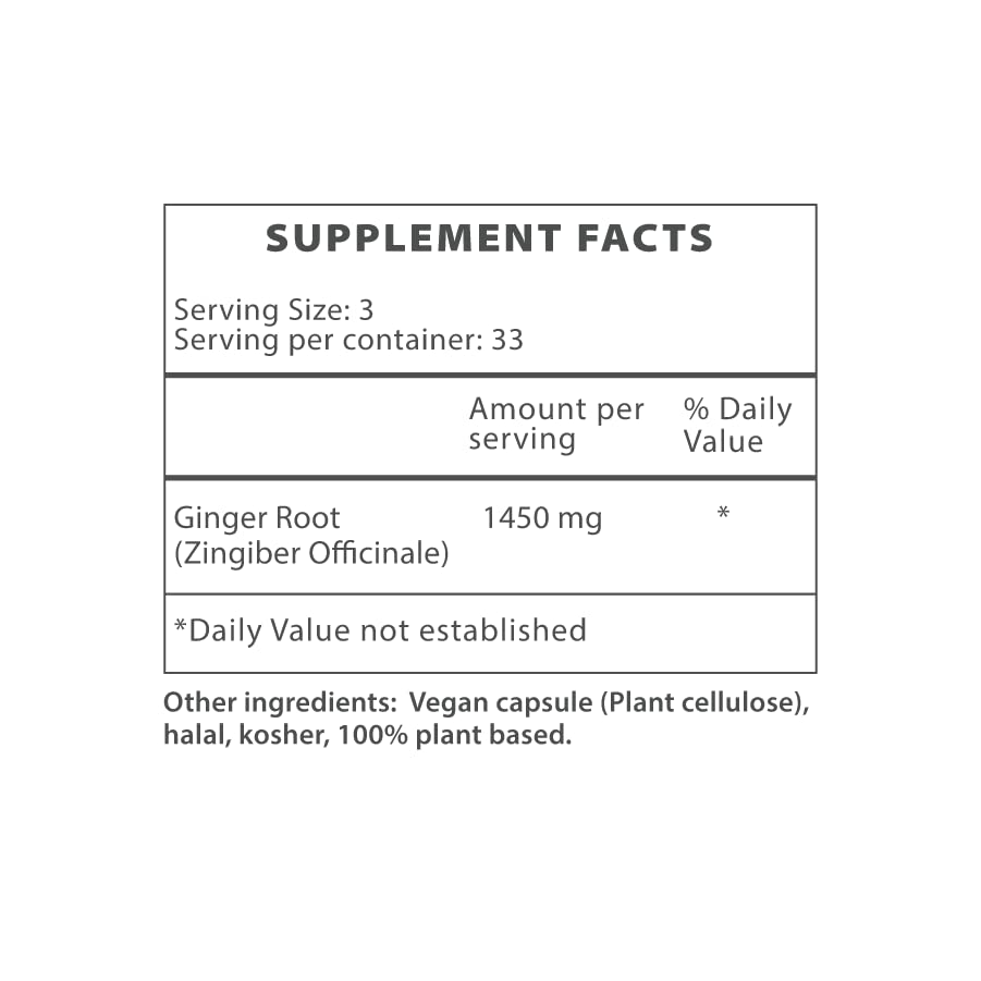 ginger supplement for a healthy lifestyle