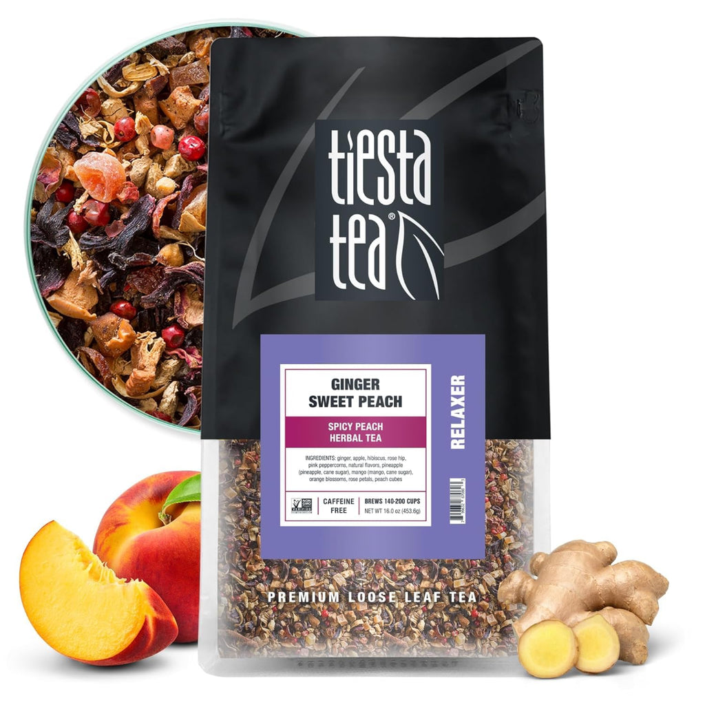 Ginger Sweet Peach herbal tea bags