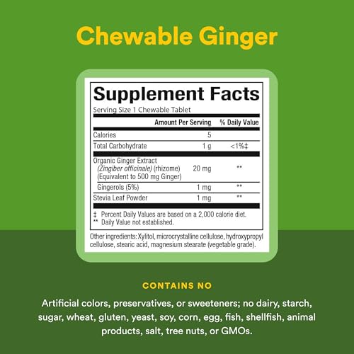 ginger tablets for daily digestive support