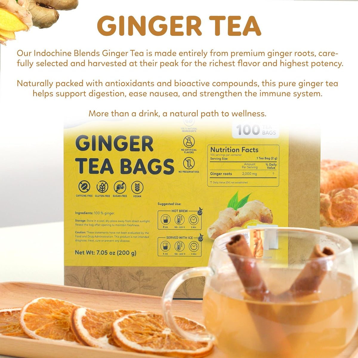ginger tea bags for digestive health