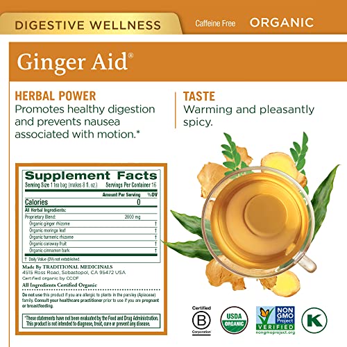 ginger tea bags for easy brewing