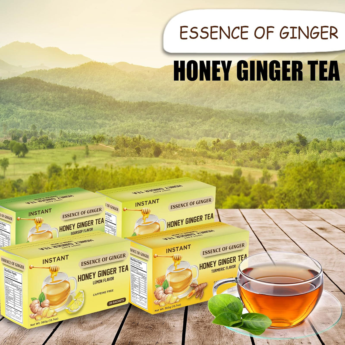 Ginger tea for soothing digestion