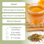 ginger tea for soothing migraines