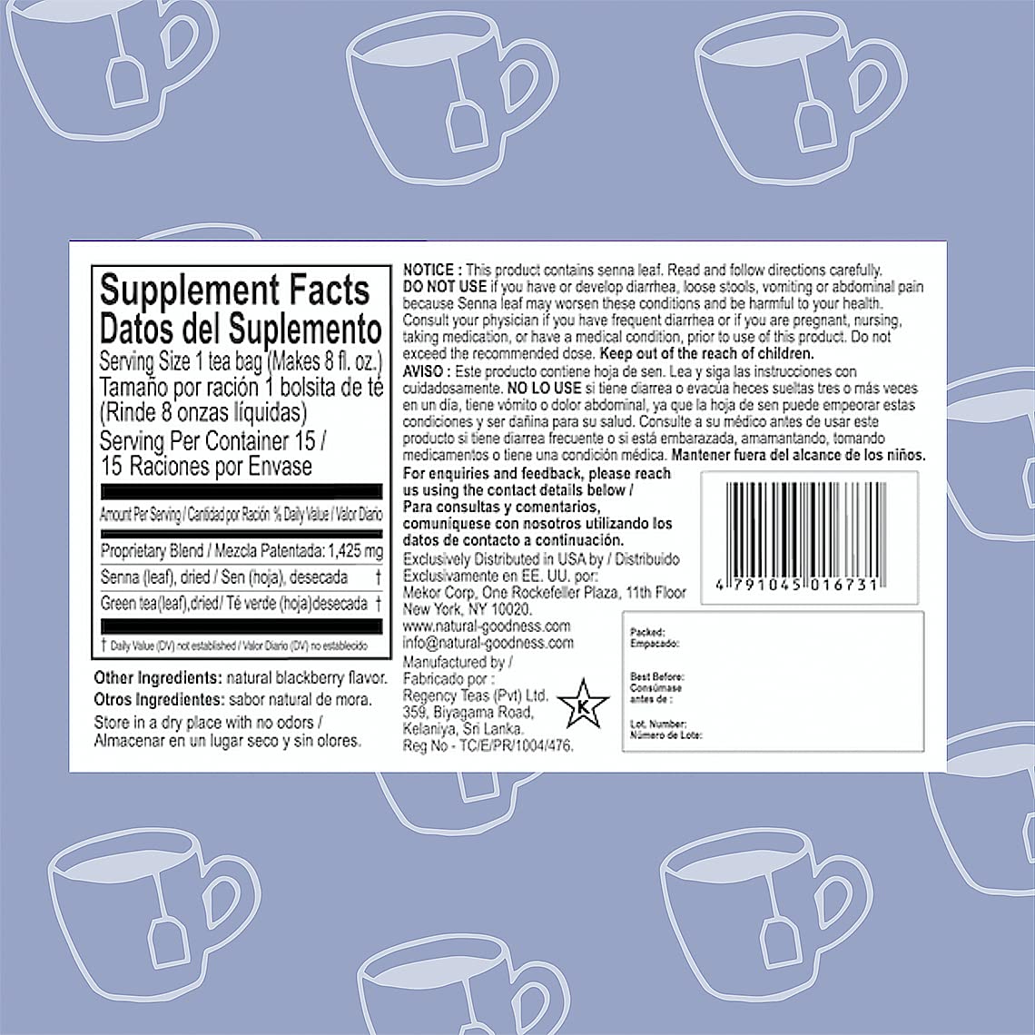Ginger tea for wellness support