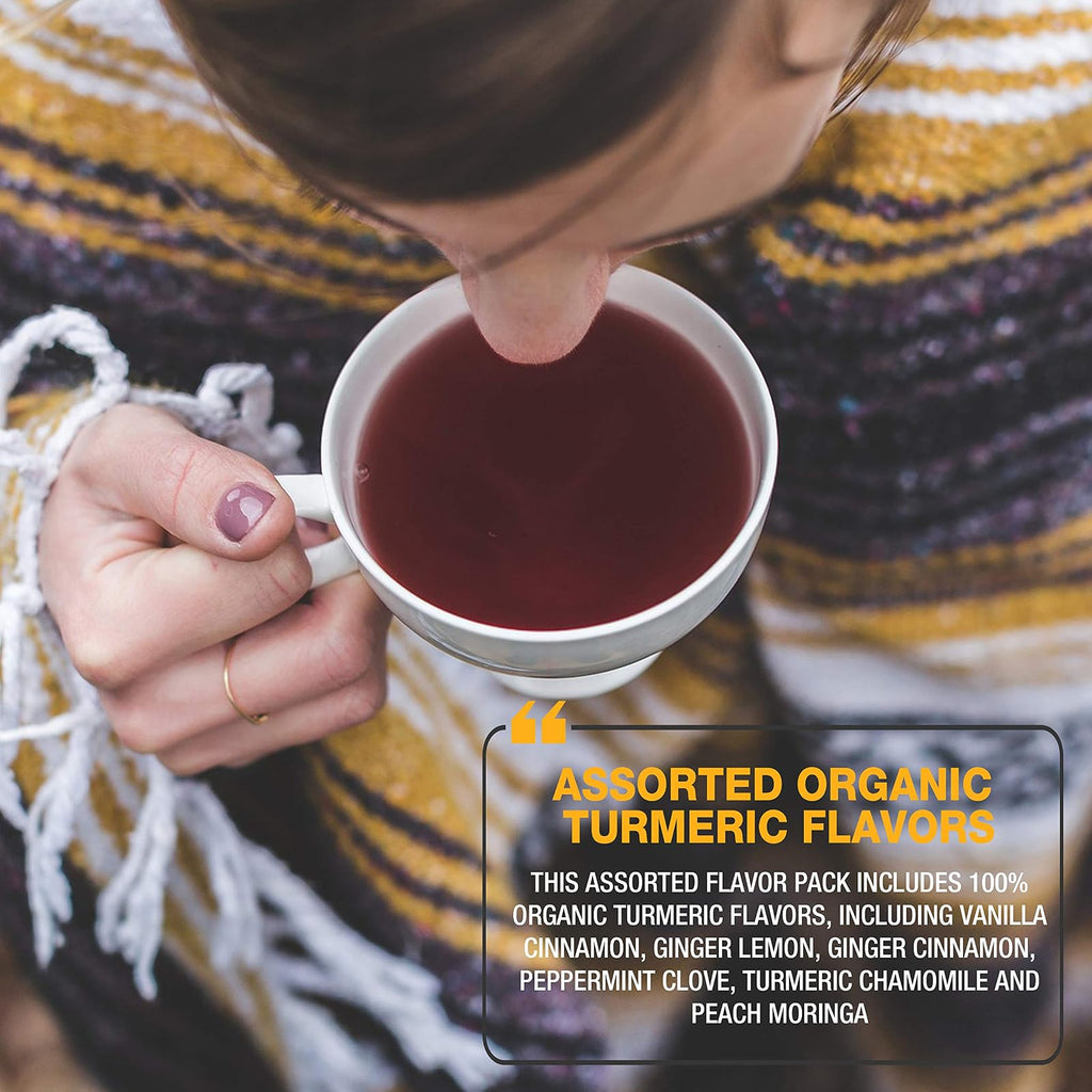 ginger tea infused with turmeric