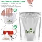 Ginger tea sachets for wellness