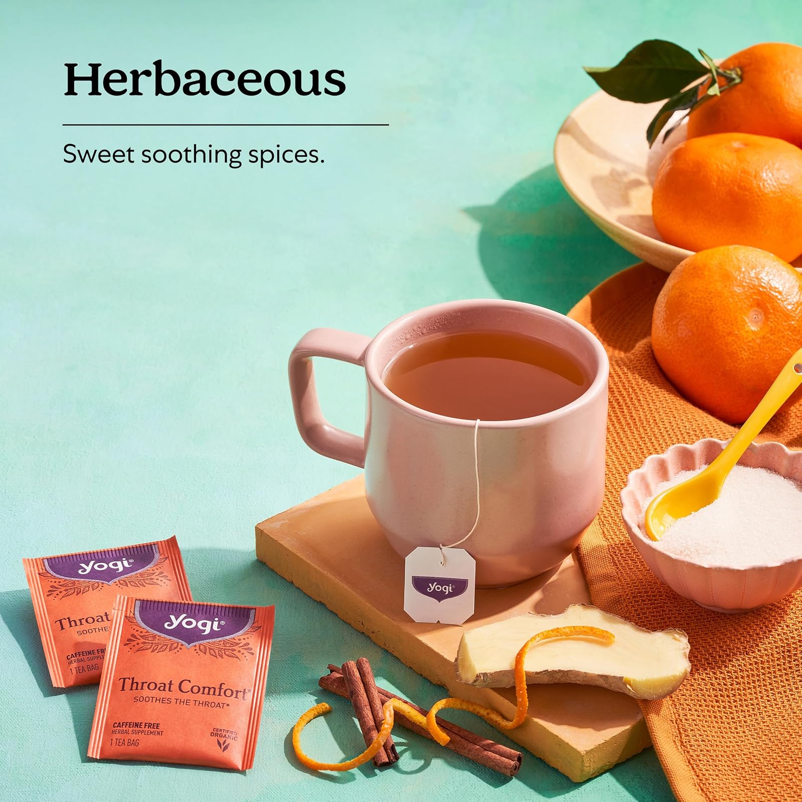 ginger tea to ease throat discomfort