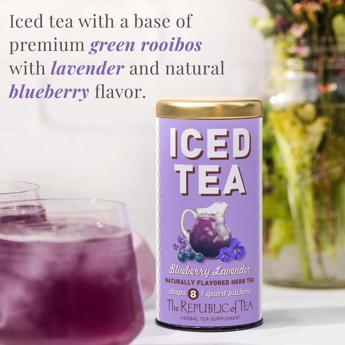 Ginger tea with blueberry notes
