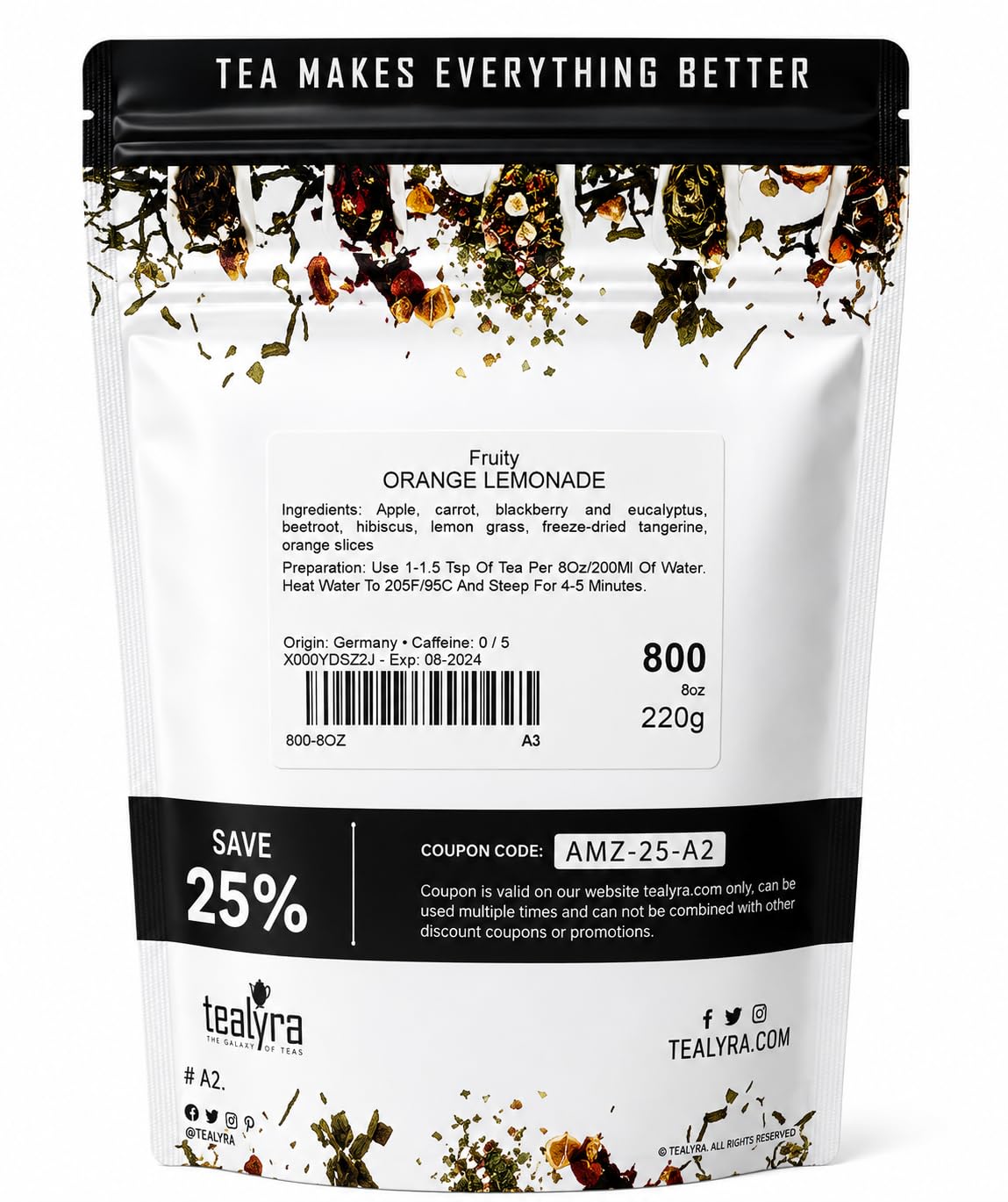 ginger tea with citrus flavour
